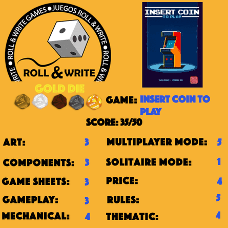 Stamps Juegos Roll & Write: Insert Coin to play | Juegos Roll & Write ...