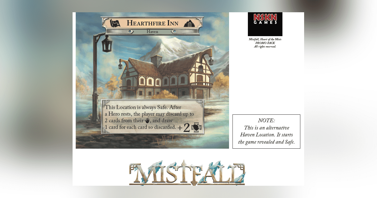 Mistfall: Hearthfire Inn Mini-Expansion | Board Game | BoardGameGeek