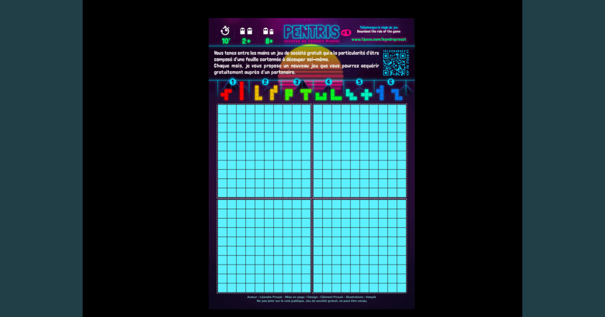 Print and Play: Pentris | Juegos Roll & Write | BoardGameGeek