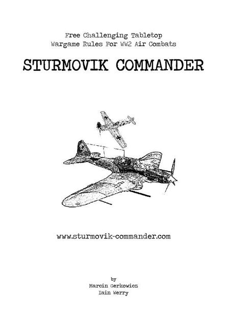 Sturmovik Commander Refrence Sheet (pdf version) | Sturmovik Commander
