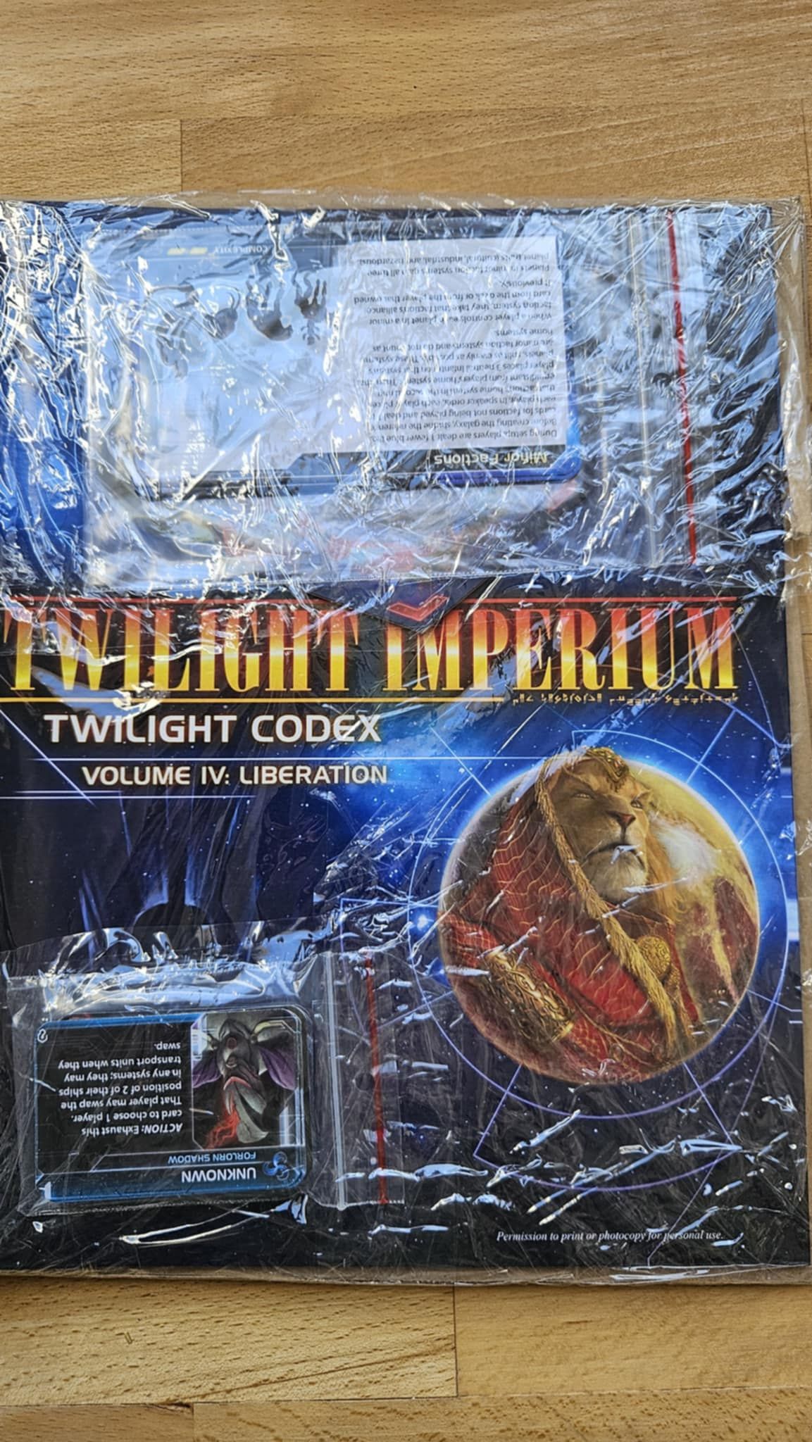 Codex IV print | Twilight Imperium: Fourth Edition