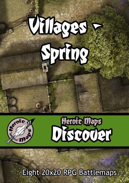 Heroic Maps Discover: Villages - Spring | RPG Item | BoardGameGeek