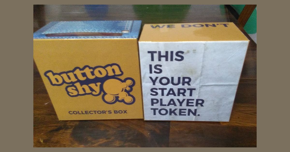Button Shy Review #8: Button Shy Collector's Box | Cardboard Clash