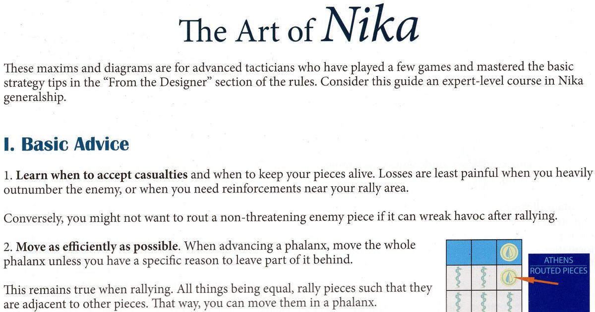 Nika: Strategy Guide | Board Game Accessory | BoardGameGeek
