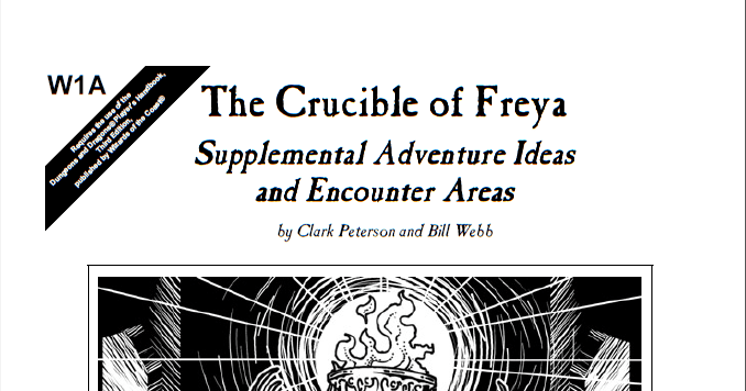 W1A: The Crucible of Freya: Supplemental Adventure Ideas and Encounter ...