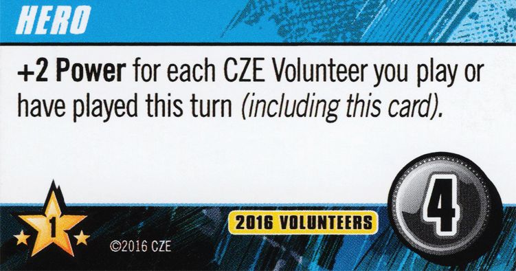 Cerberus Deck-Building Game: Cryptozoic 2016 Volunteer Promo Card ...