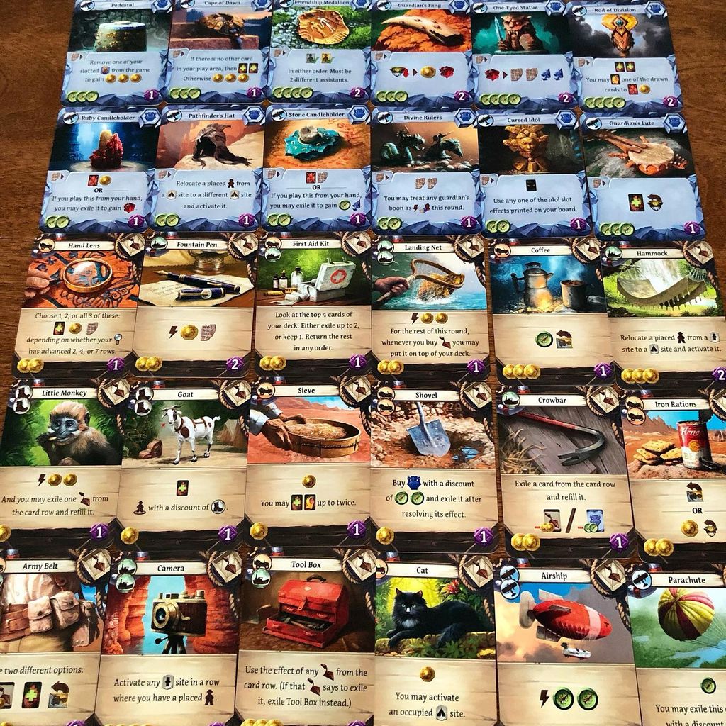 Base game cards (are they identified). | Lost Ruins of Arnak