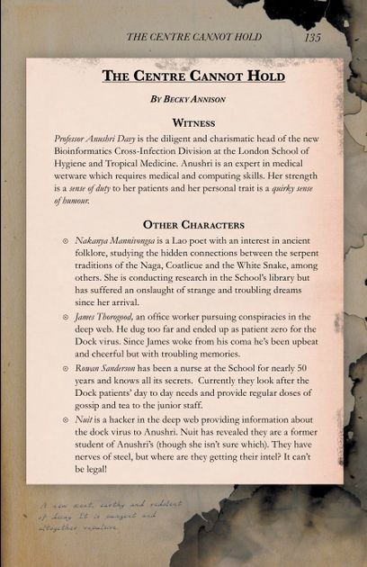 The Centre Cannot Hold | RPG Item | BoardGameGeek