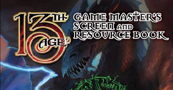 13th Age Game Master's Screen and Resource Book | RPG Item | RPGGeek