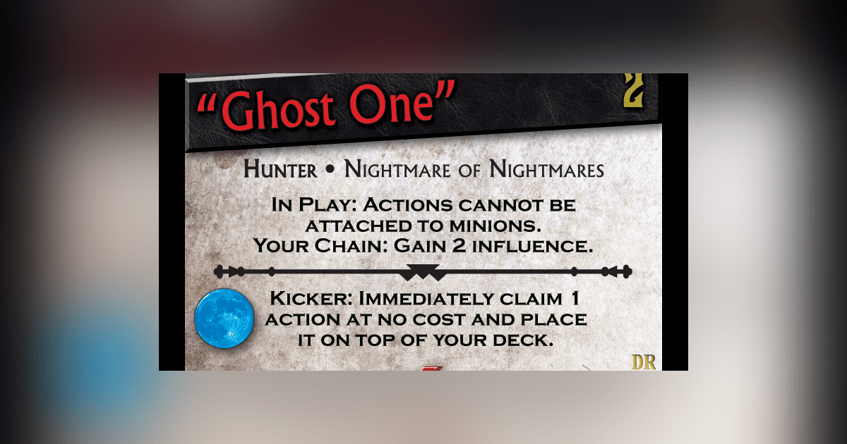 Nightfall: "Ghost One" Promo | Board Game | BoardGameGeek