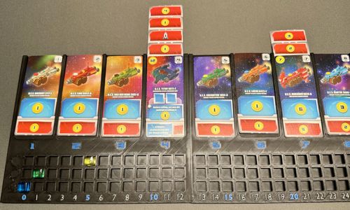 3D-printed player boards, card grid, and insert for the base game ...