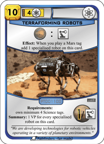 Terraforming Robots Mini-Expansion | Terraforming Mars