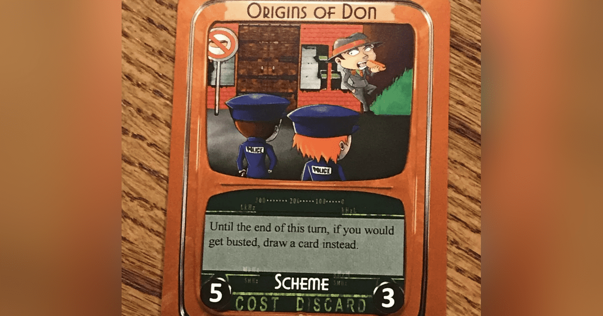 Hooch Stooges: Origins of Don Promo Card | Board Game | BoardGameGeek