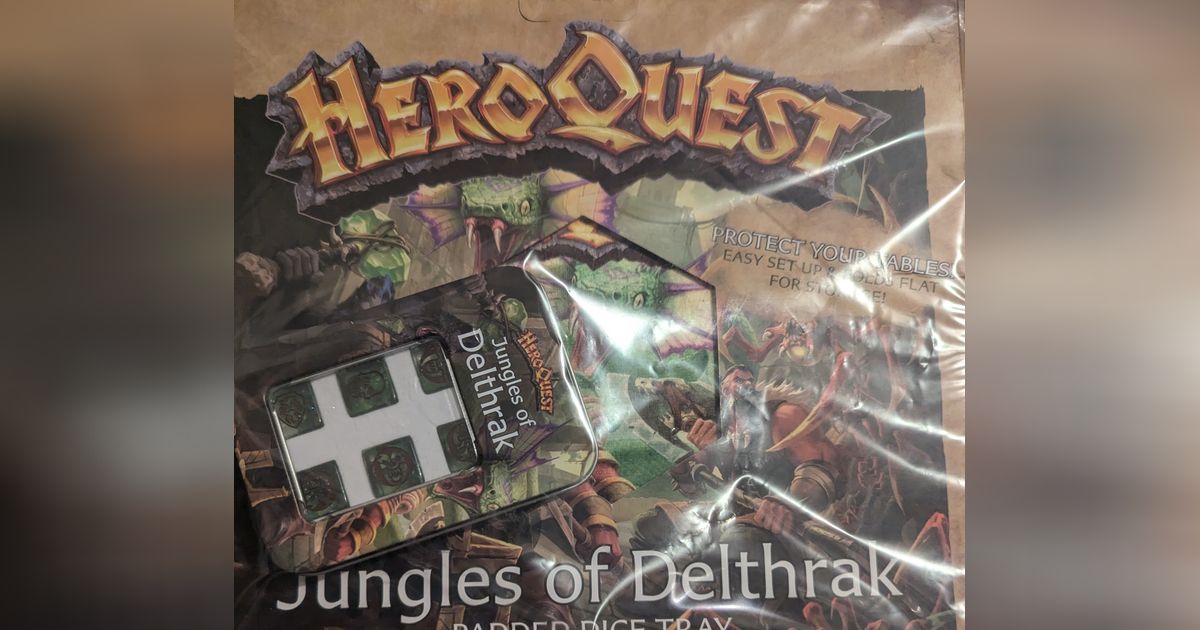 HeroQuest: Jungles of Delthrak – Dice Tray + Set Bundle | Board Game ...