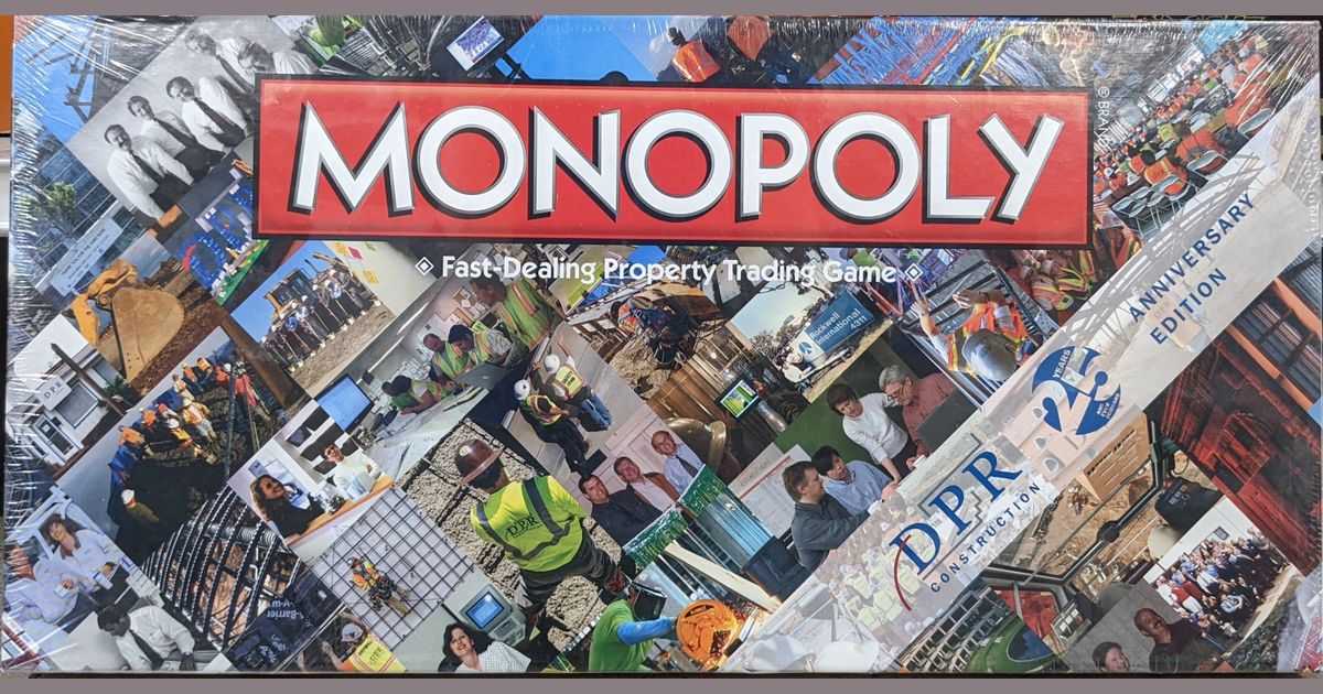 Monopoly: DPR Construction 25th Anniversary Edition | Board Game ...