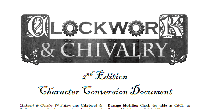 clockwork and chivalry