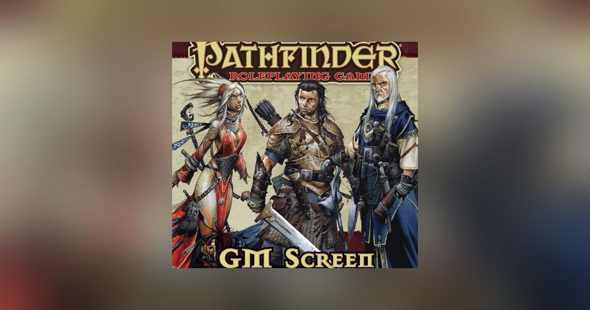 Pathfinder Roleplaying Game GM Screen | RPG Item | BoardGameGeek