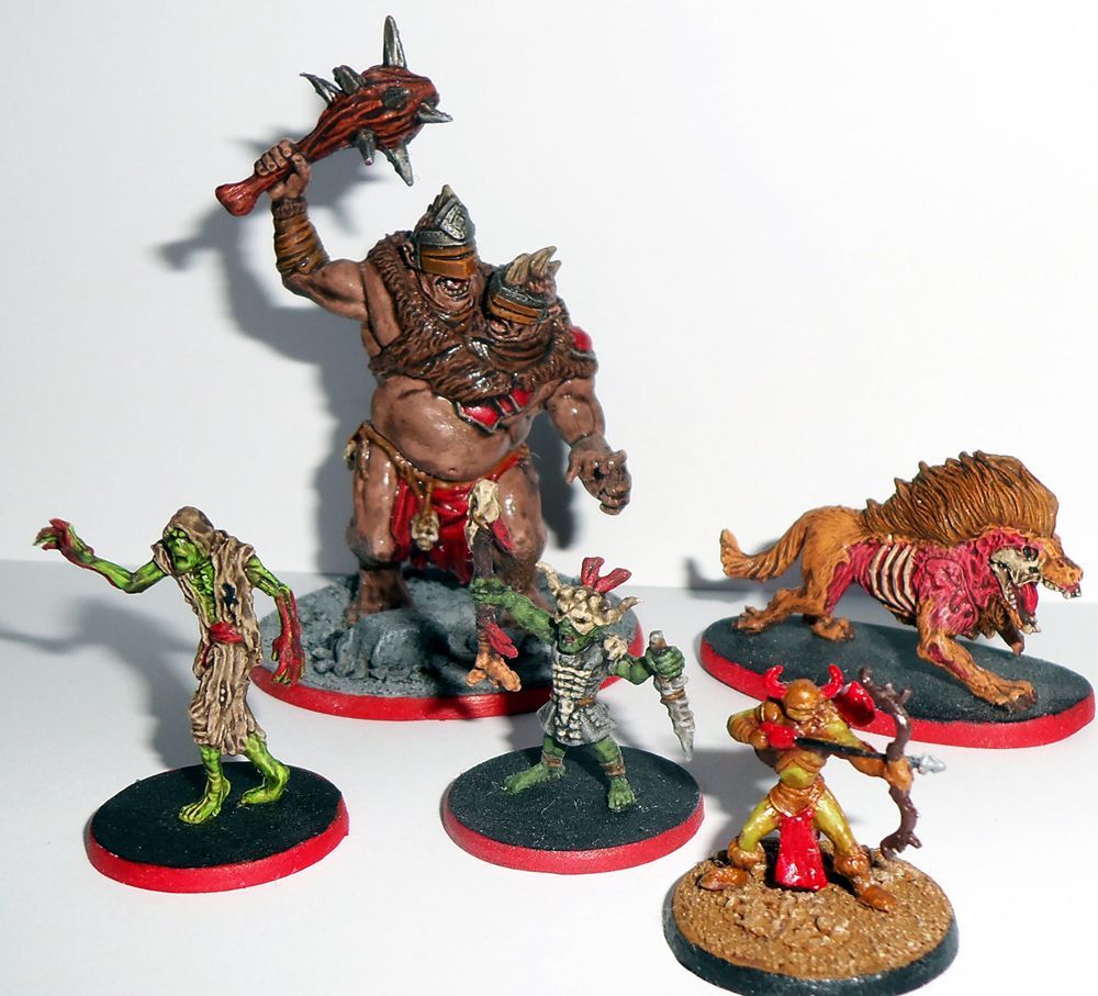 Descent monsters painted so far | College was HOW many years ago ...