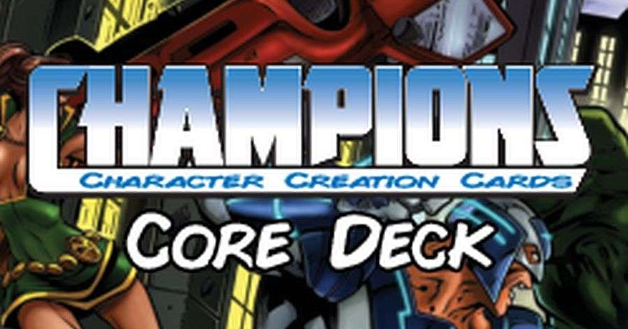 Champions Character Creation Cards Core Deck | RPG Item | RPGGeek