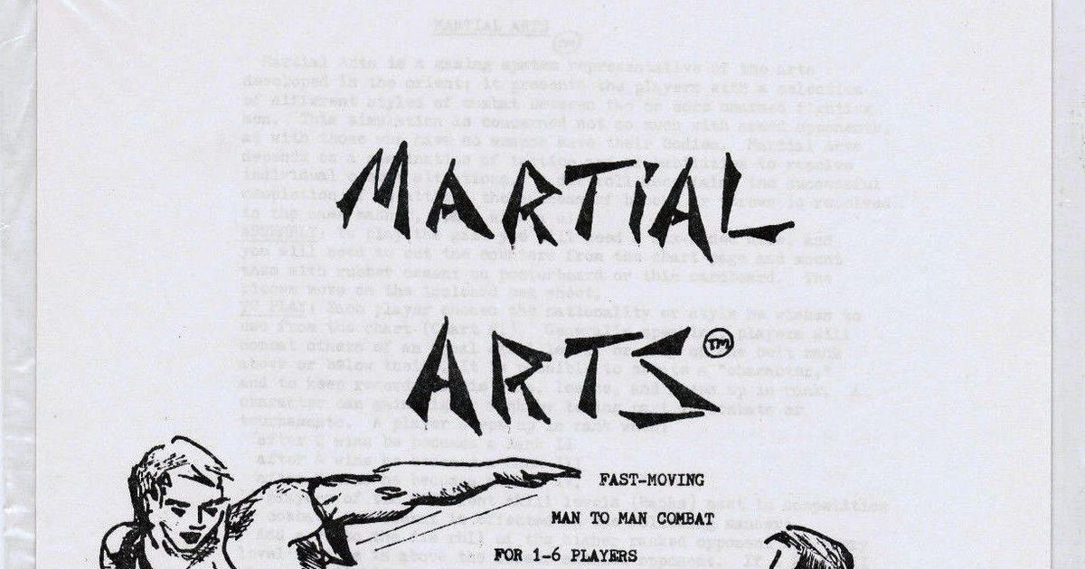 Martial Arts | Board Game | BoardGameGeek