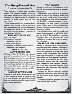 The Many-Formed One: A Warlock Subclass For 5E | RPG Item | RPGGeek