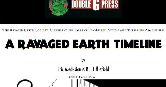 A Ravaged Earth Timeline | RPG Item | RPGGeek