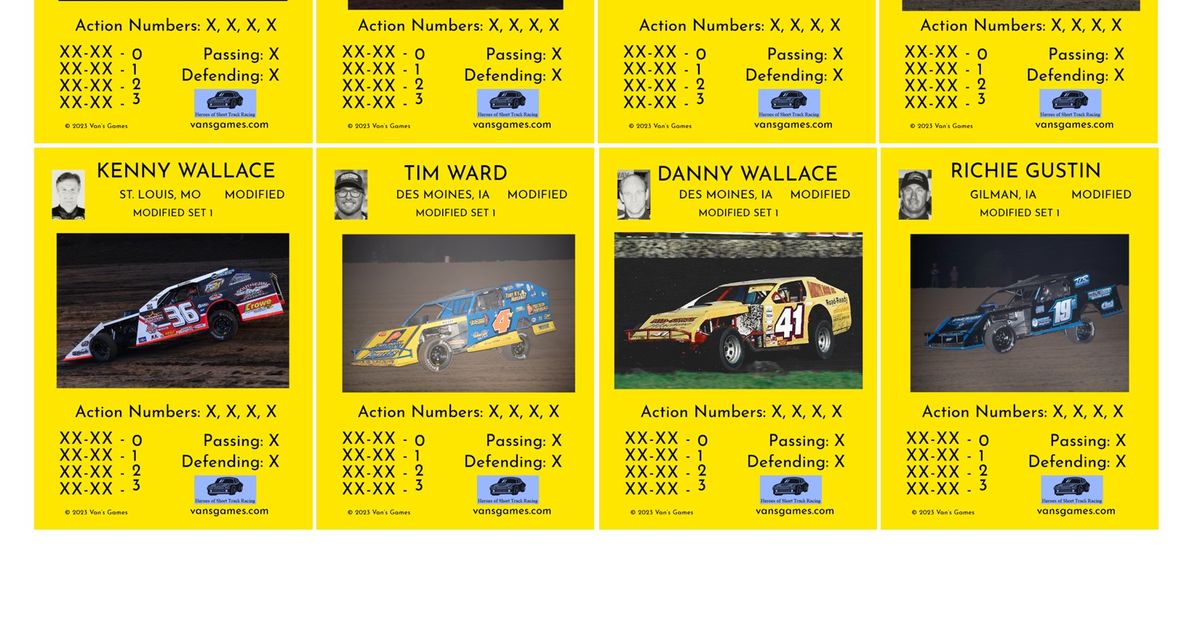 Heroes of Short Track Racing: Collectible Card Racing Game | Board Game ...