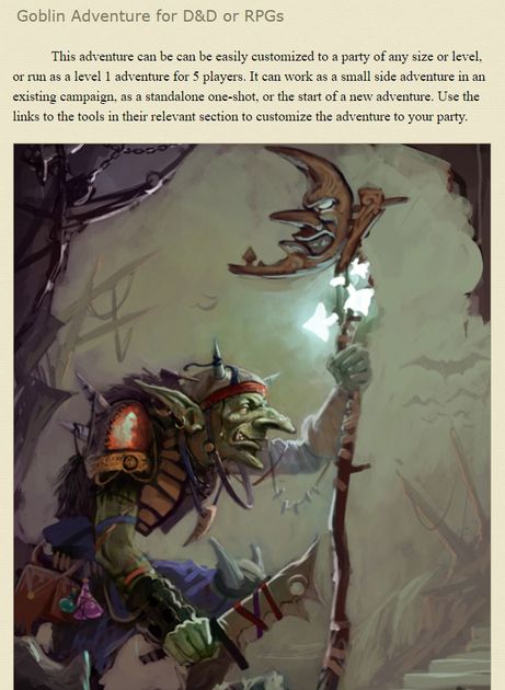 Goblin Adventure | RPG Item | RPGGeek
