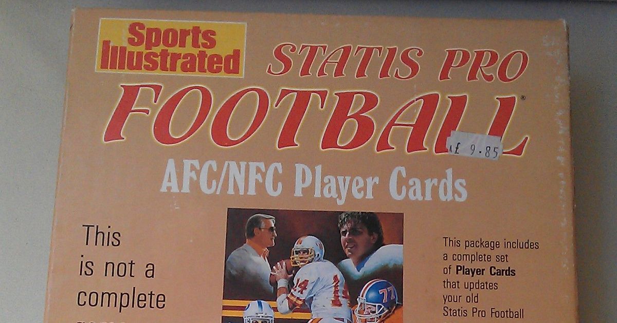 Statis Pro Football AFC/NFC Player Cards | Board Game | BoardGameGeek