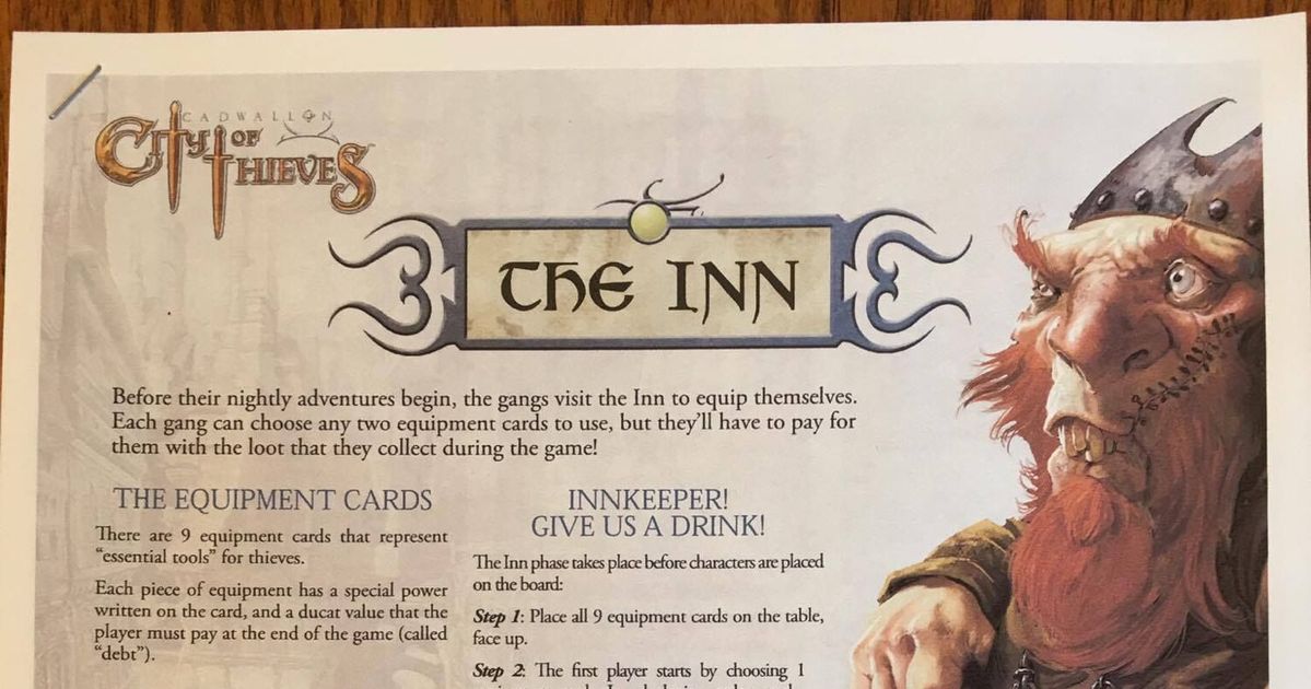 Cadwallon: City of Thieves – The Inn | Board Game | BoardGameGeek