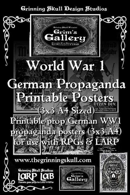 LARP LAB - Grim's Gallery: World War 1 German Propaganda Printable ...