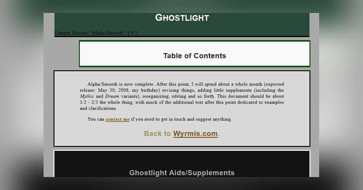 Ghostlight (Version 2) | RPG Item | BoardGameGeek