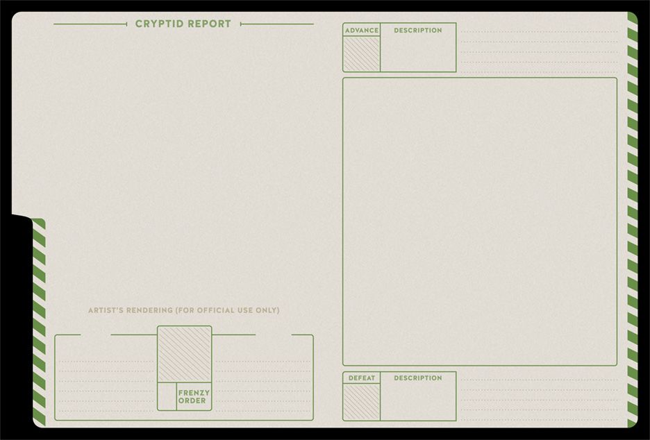 WANTED Cryptid Report Template | Horrified: American Monsters