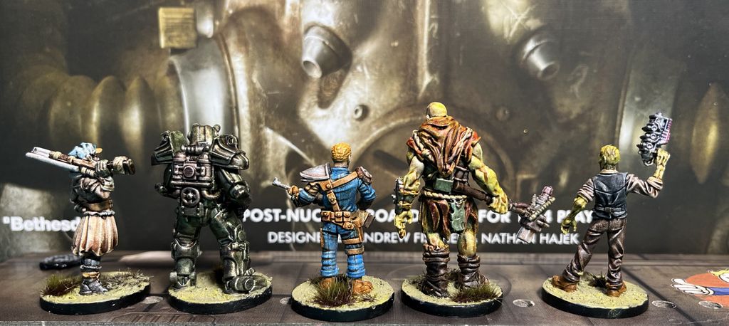 Painted the base game characters on the weekend | Fallout