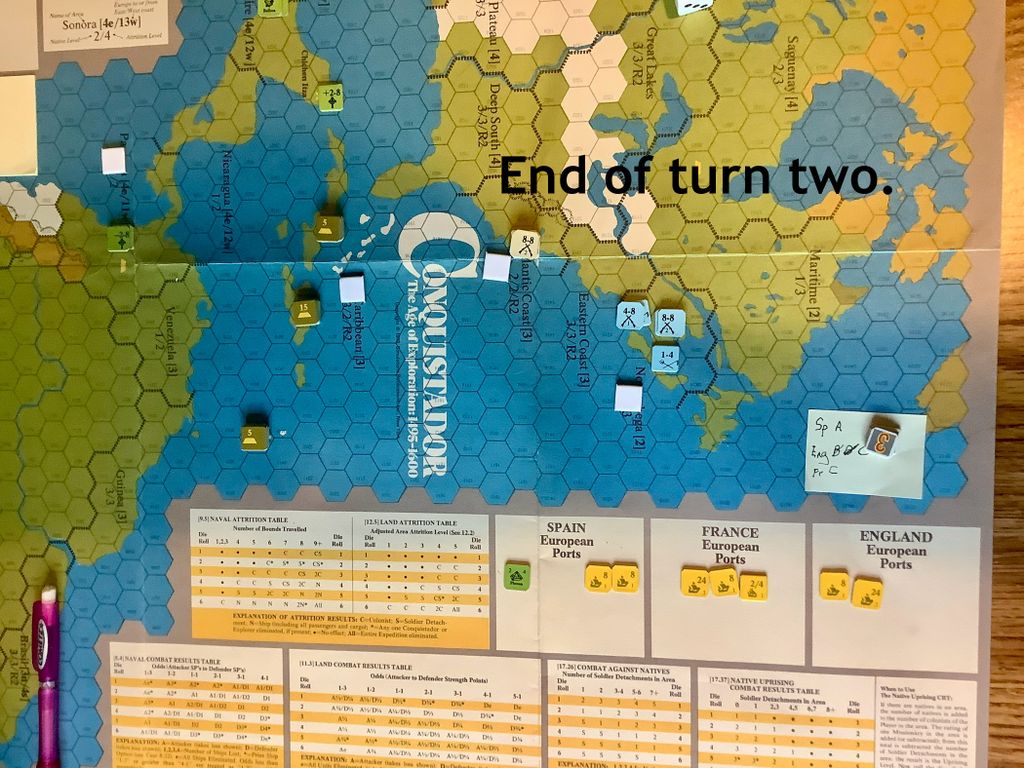 Avarice, War, and Daring: Turn 2 | Conquistador: The Age of Exploration ...