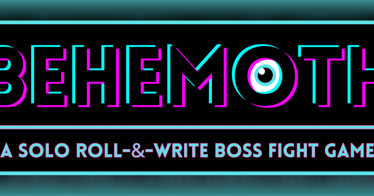 Behemoth: A Solo Roll-&-Write Boss Fight Game | Board Game | BoardGameGeek