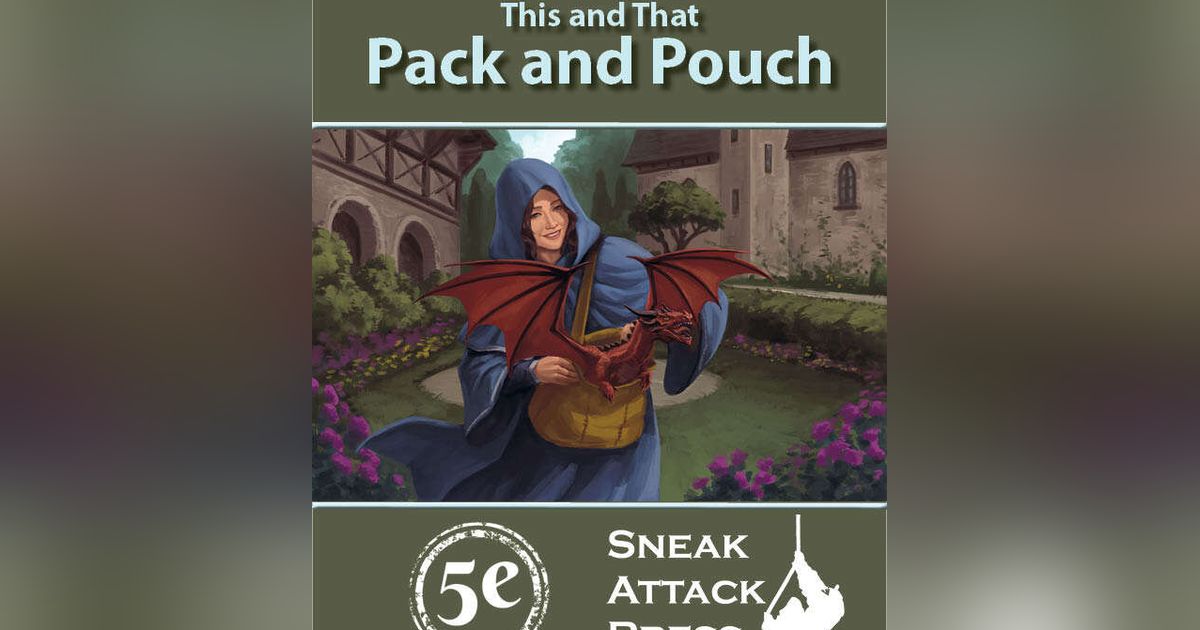 This and That: Pack and Pouch (5E) | RPG Item | RPGGeek