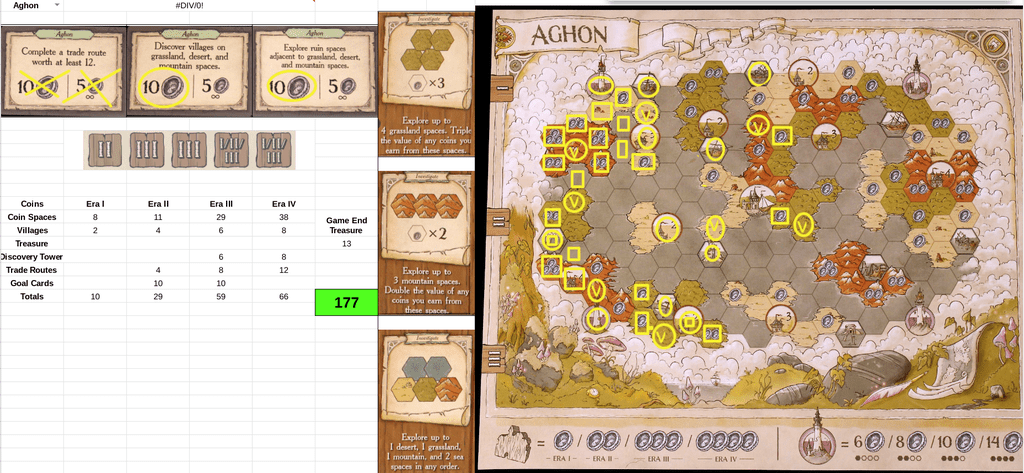 Pete Boteman's Board Game Spreadsheet Builds