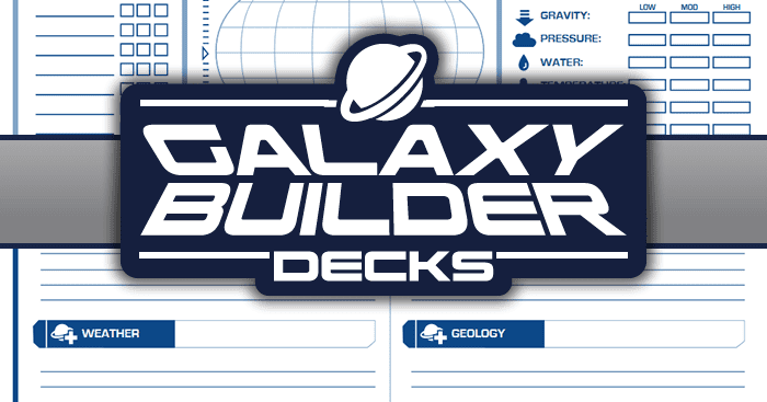 Galaxy Builder Decks: Planet Data Sheets | RPG Item | RPGGeek