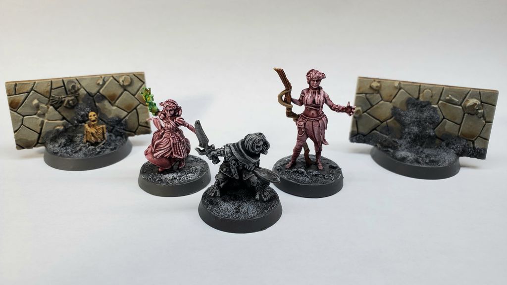 2021 HeroQuest Mythic painted sundropped style** plus Knights, Rogue ...