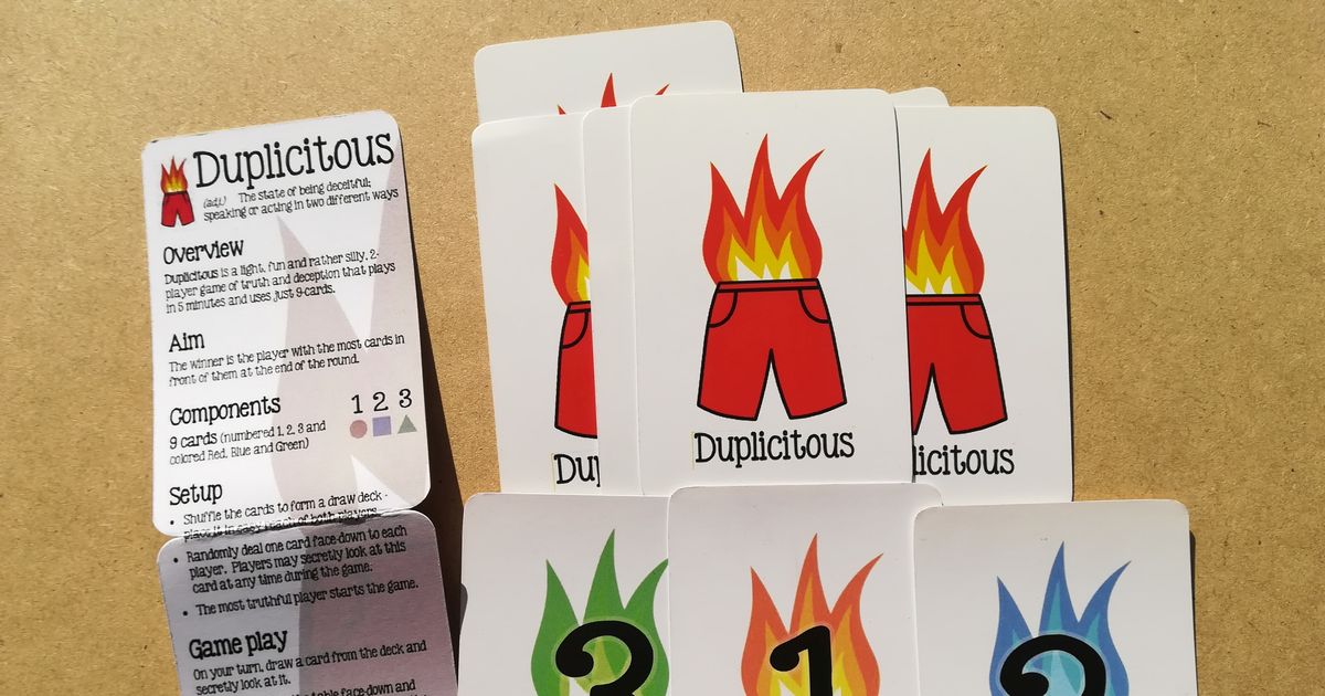 Duplicitous | Board Game | BoardGameGeek