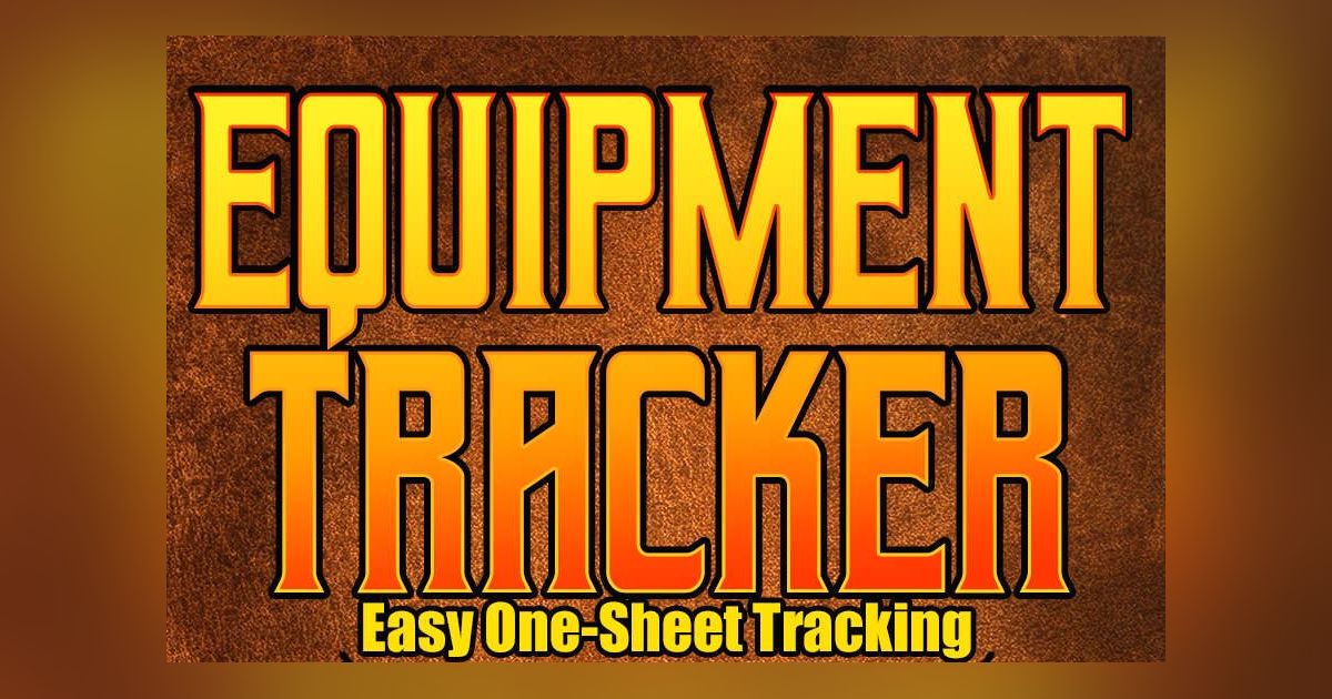 Equipment Tracker | RPG Item | RPGGeek