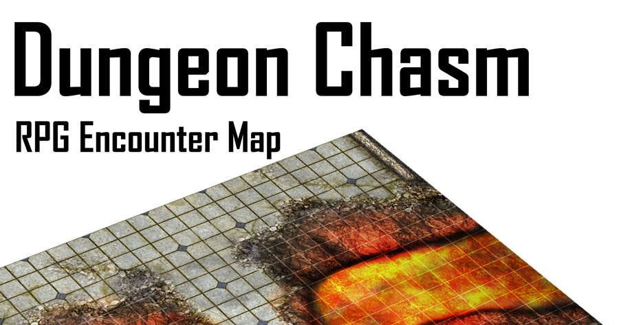 Dungeon Chasm 24" x 24" RPG Encounter Map | RPG Item | RPGGeek