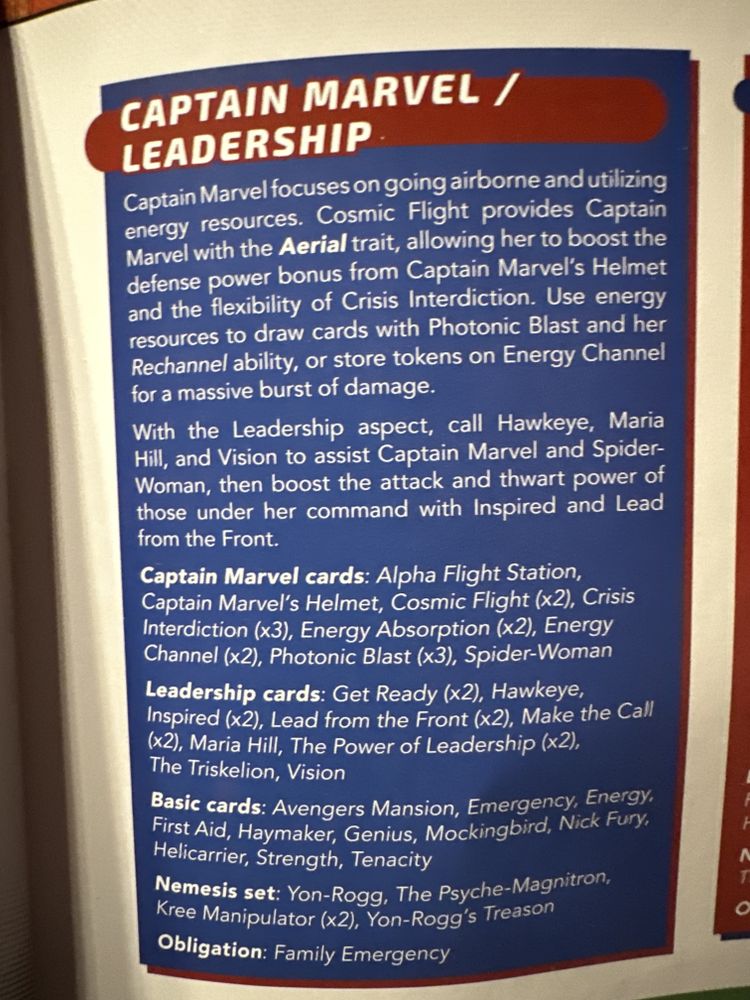 Confused by Captain Marvel’s Deck List | Marvel Champions: The Card Game