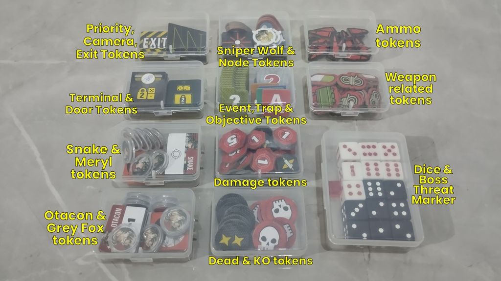 Integral Edition Token Storage | Metal Gear Solid: The Board Game