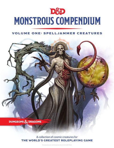 Monstrous Compendium Volume One: Spelljammer Creatures | RPG Item | RPGGeek