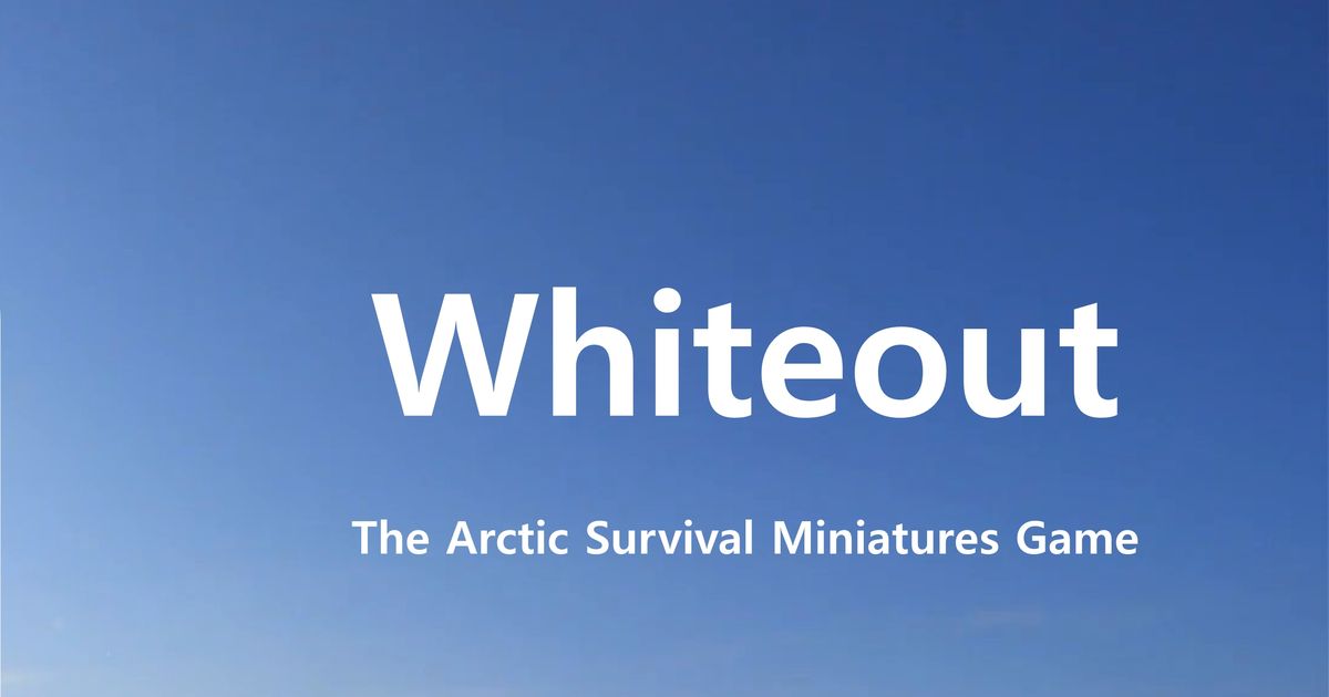 Whiteout | Board Game | BoardGameGeek