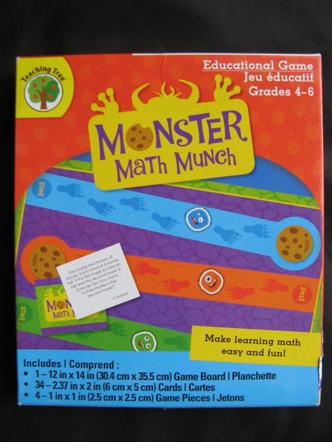 Monster Math Munch | Board Game | BoardGameGeek