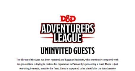 DDAL05-03: Uninvited Guests | RPG Item | RPGGeek