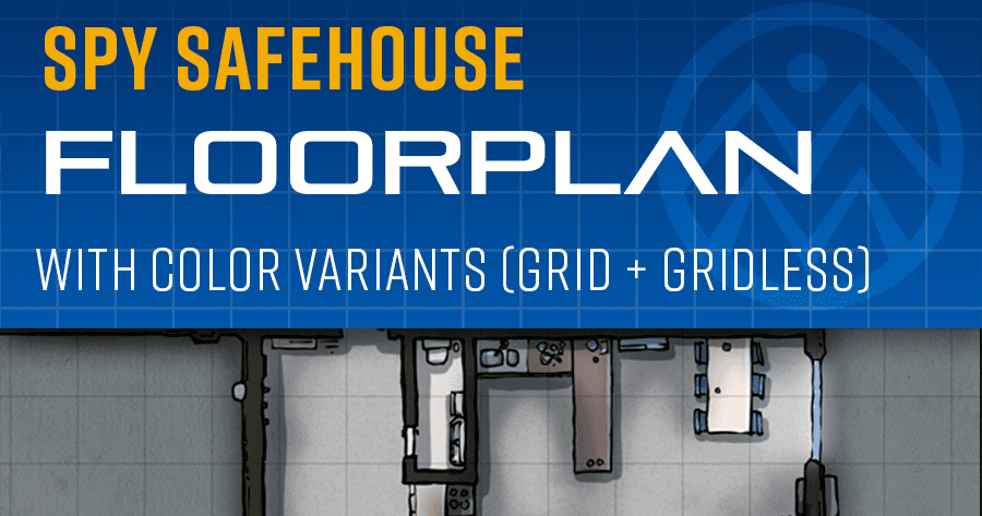 Spy Safehouse Floorplan | RPG Item | RPGGeek
